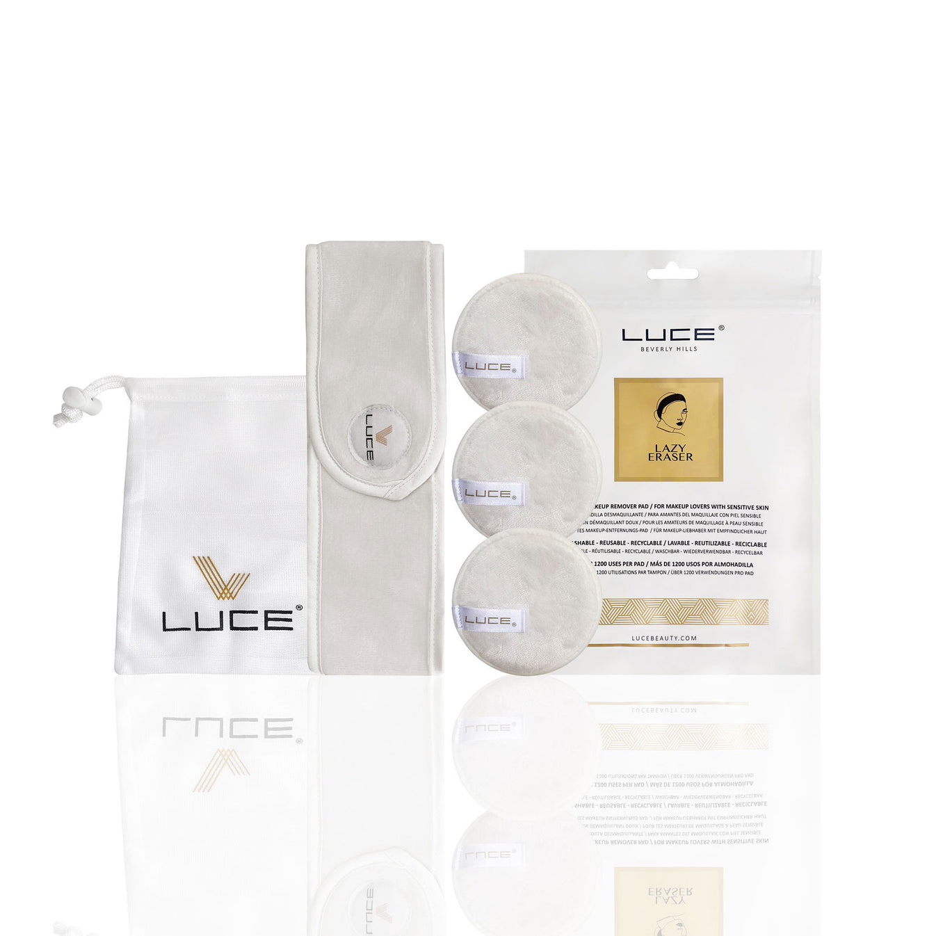 LUCE Lazy Eraser Pad - 3 x Reusable Makeup Remover – LuceBeauty.com